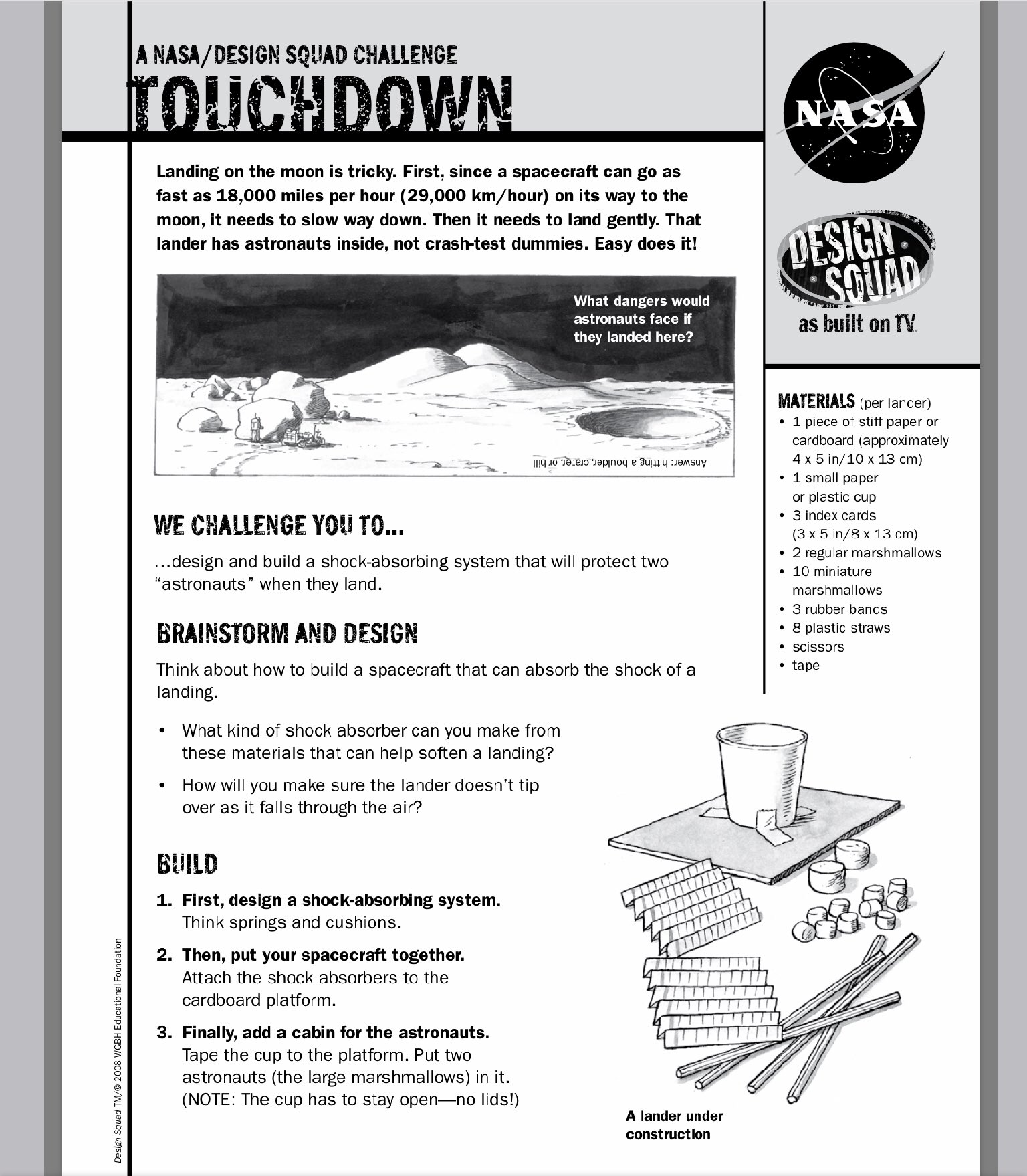 Nasa Engineering Design Challenges