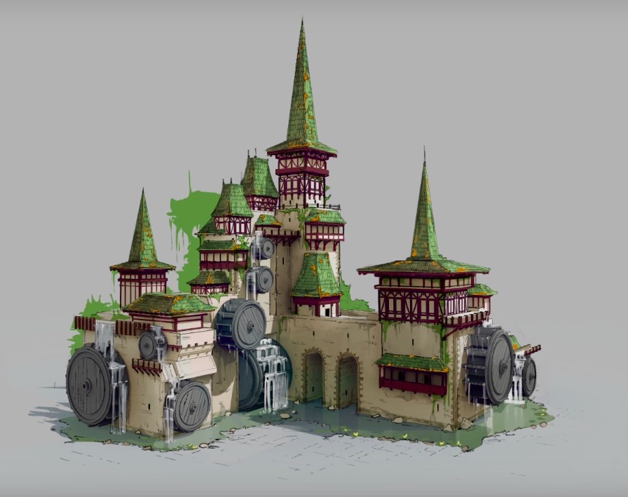 Fantasy Library Building