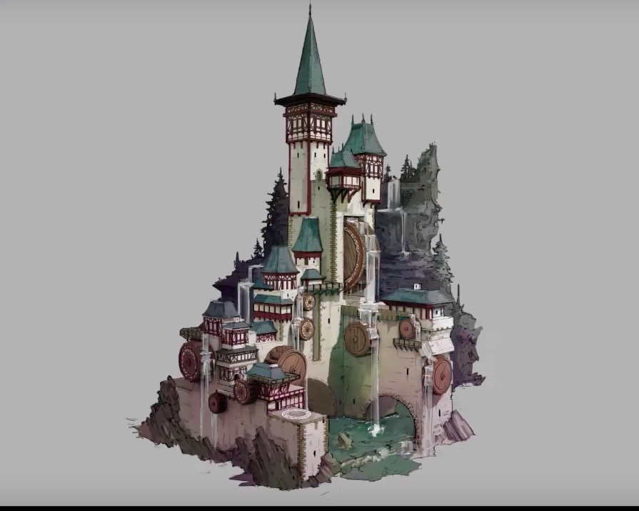 Fantasy Library Building