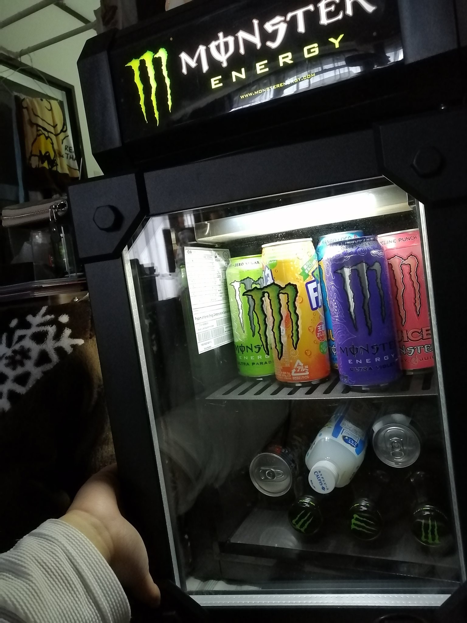 モンスター缶型冷蔵庫非売品 冷蔵庫・冷凍庫 モンスター缶型冷蔵庫非売品 冷蔵庫・冷凍庫