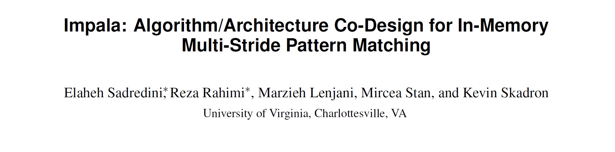 OGAWA, Tadashi on Twitter: "=> "Impala: Algorithm/Architecture Co-Design for In-Memory Multi ...