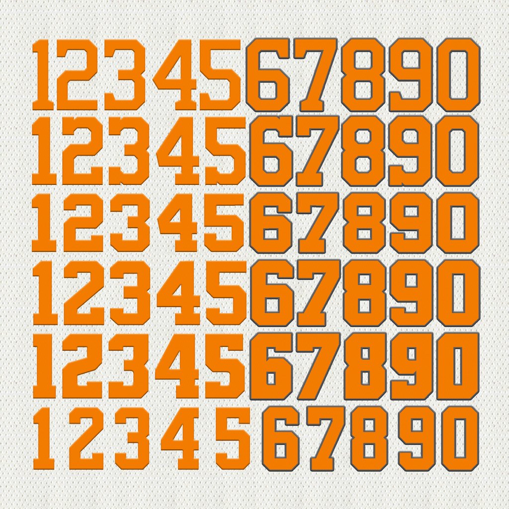 Football Number Font