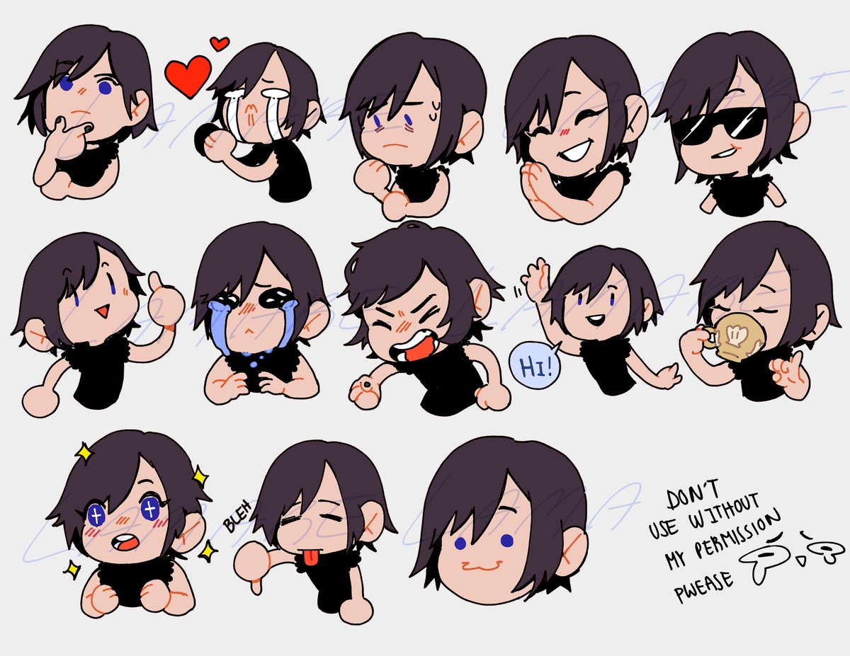 「Emotes I did for the Xion Respect Castle」|mare 🍓🐸のイラスト