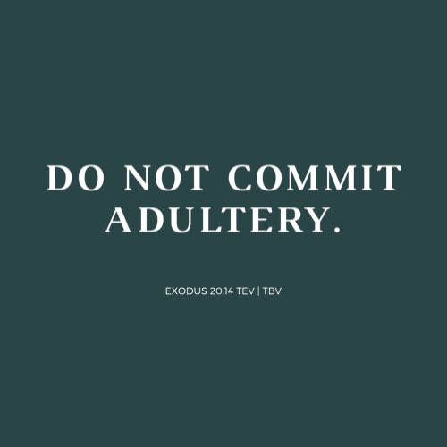 Do Not Commit Adultery