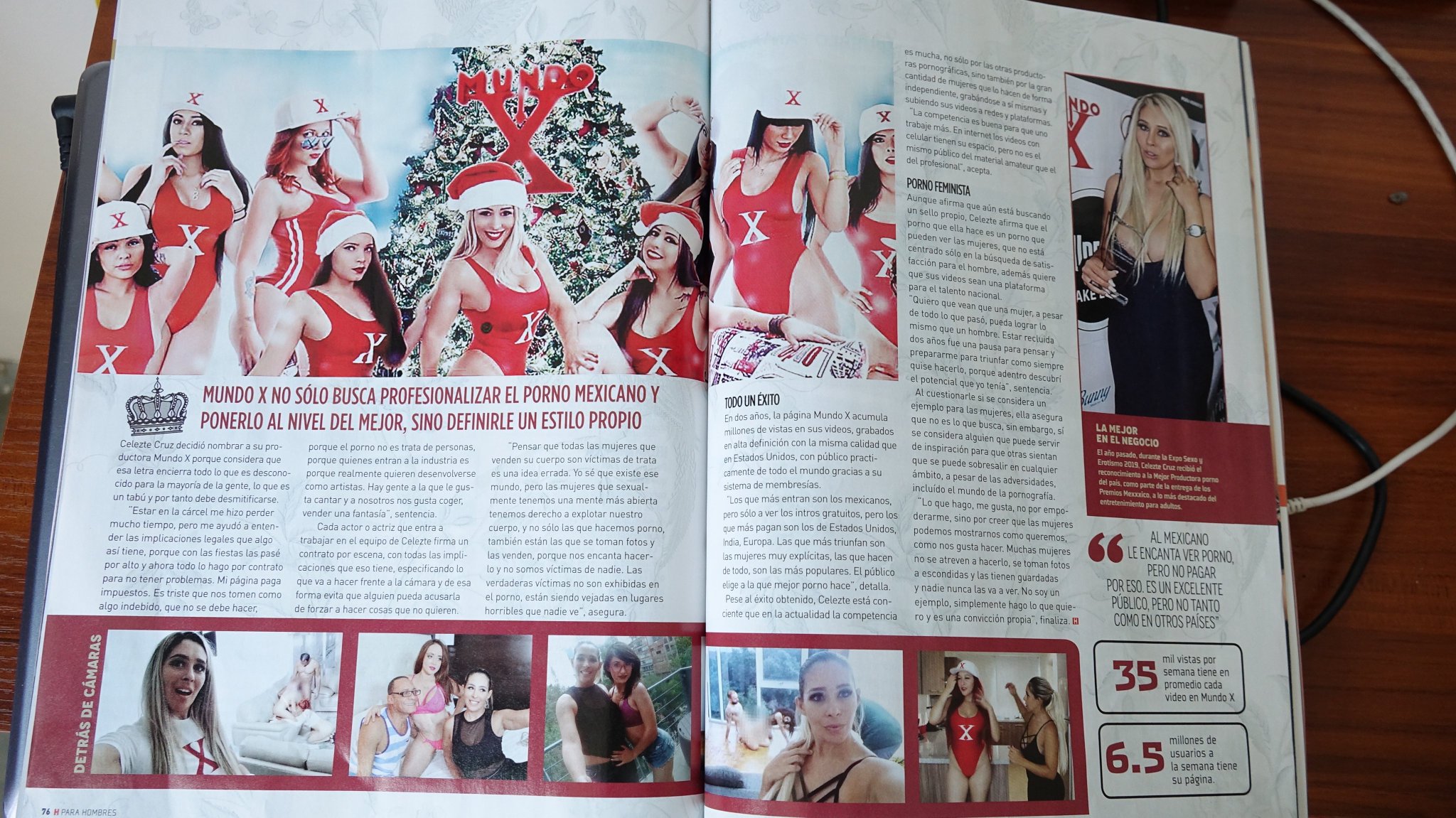 MundoX on Twitter: "HOY ESTAMOS DE Estreno en @Revista_H Junto a @celeztecruz Con una gran nota ...