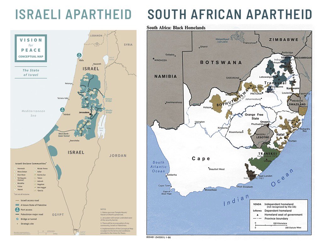 South African Apartheid Map