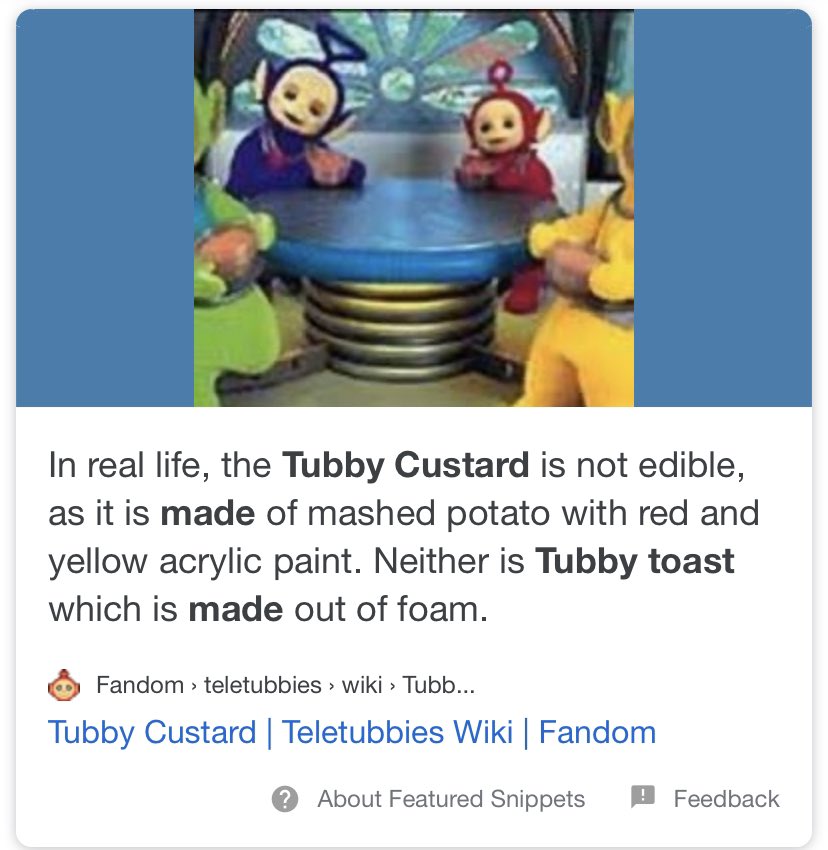 Teletubbies Tubby Custard Burger King