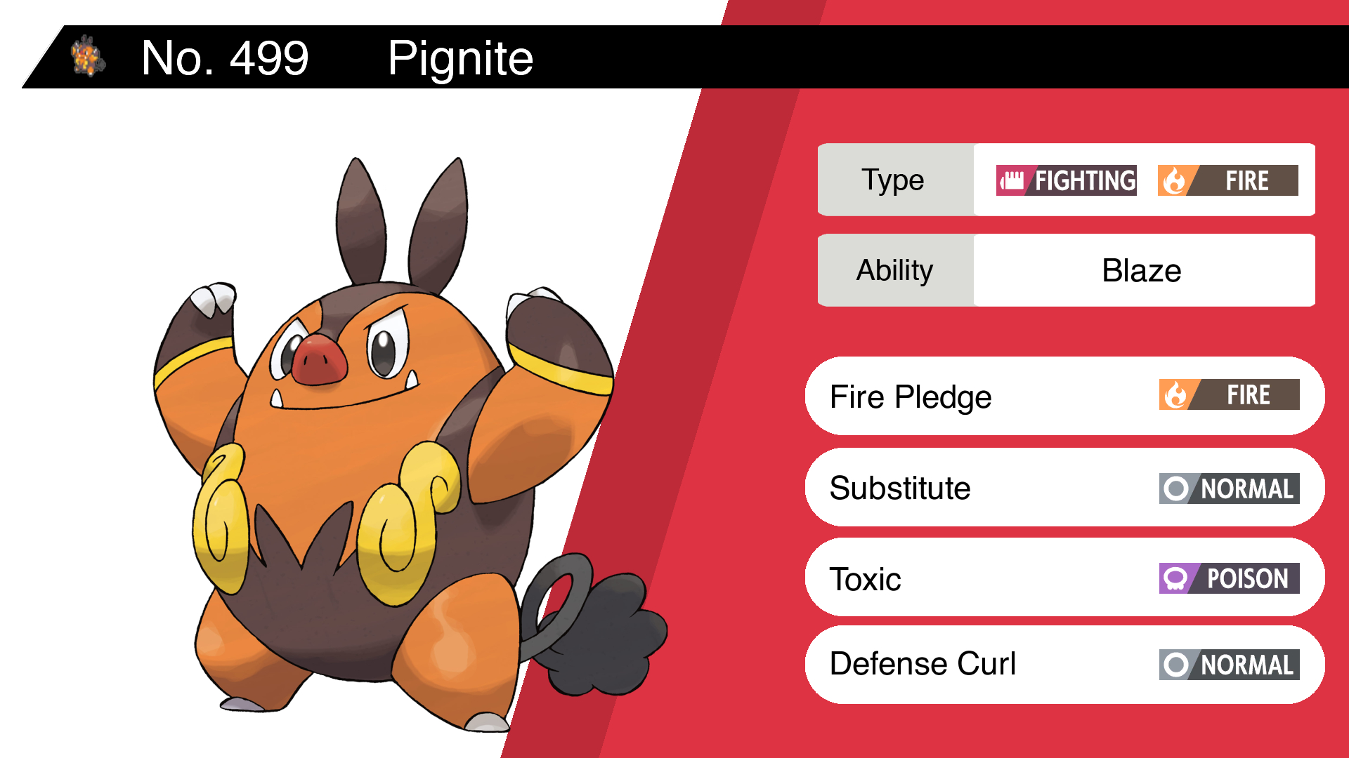 Pokemon Pignite Evolution