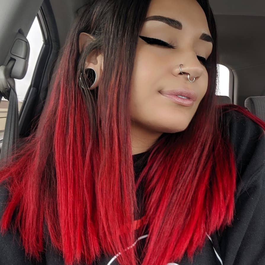 Rock N Roll Red Manic Panic Faded