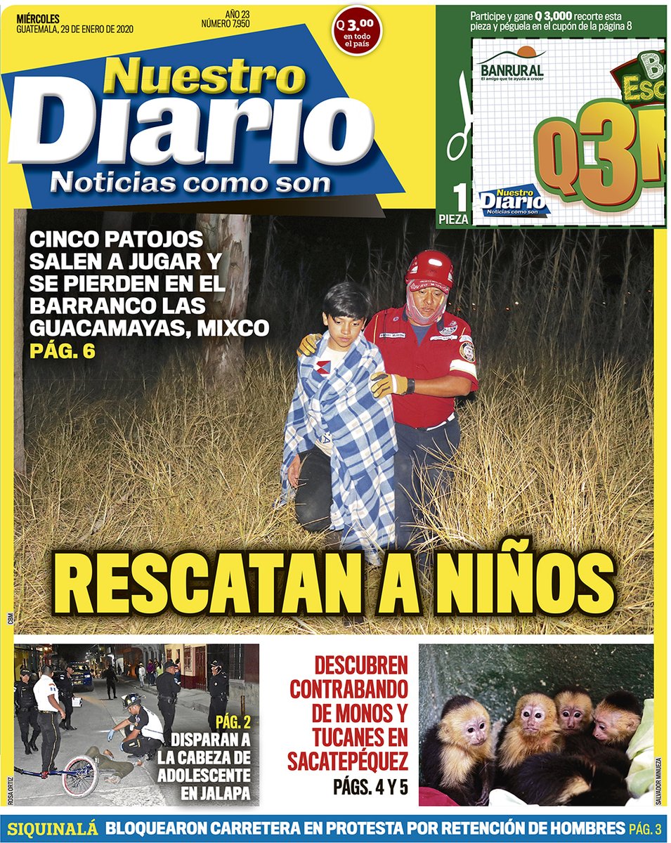Buenos Días Esta Es Nuestra Portada A Nivel Nacional Nuestro Diario
