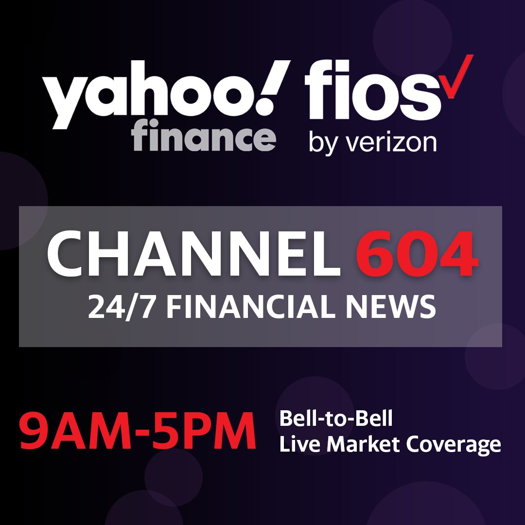 Yahoo Finance is LIVE on Verizon Fios channel 604. Watch 24/7 bell-to ...