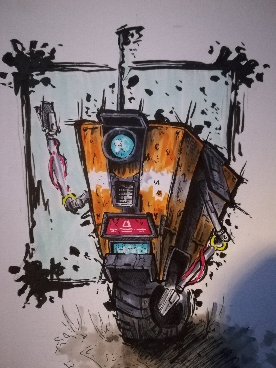 Borderlands 2 Claptrap Drawing