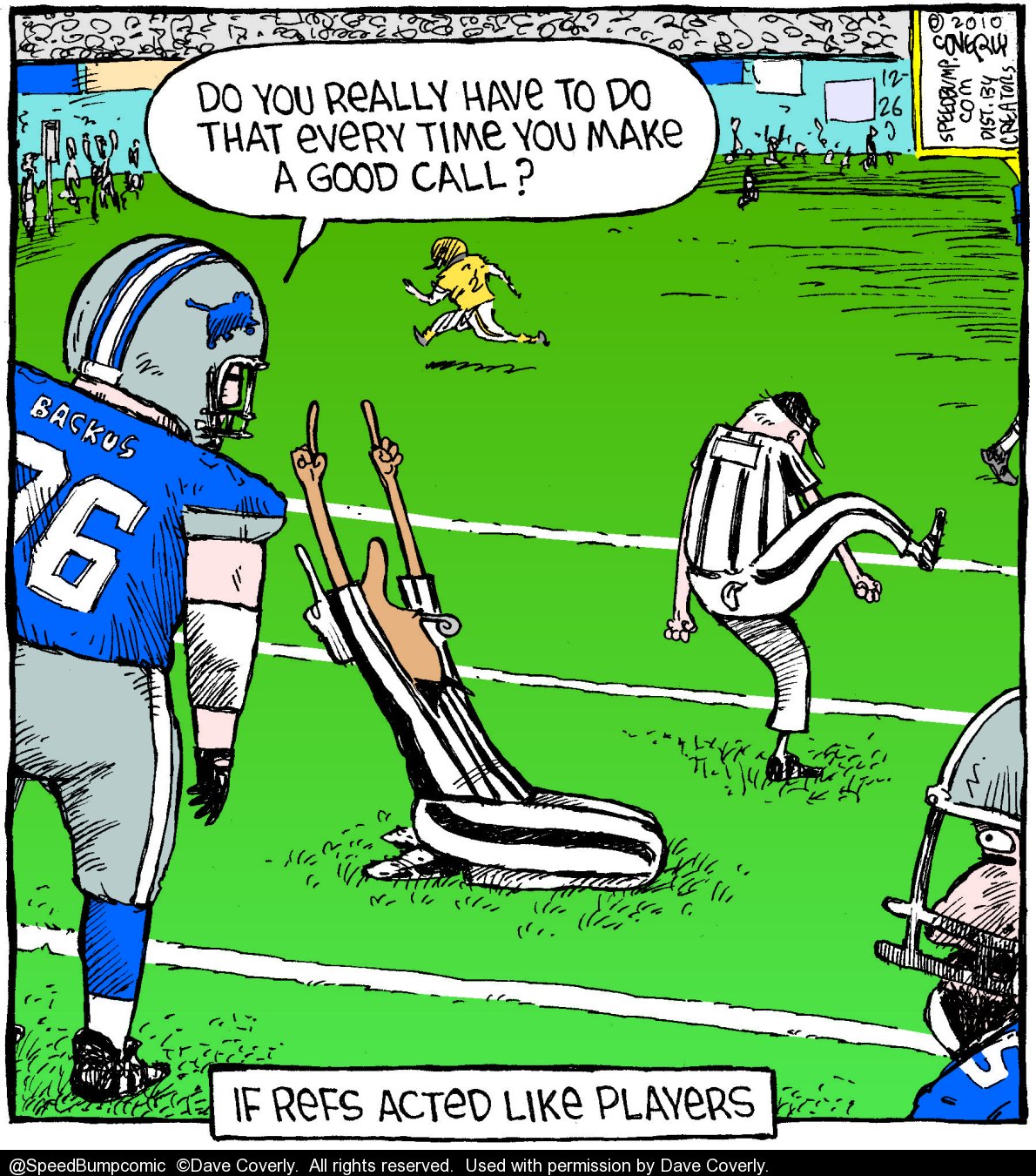 American Football Funny Cartoon