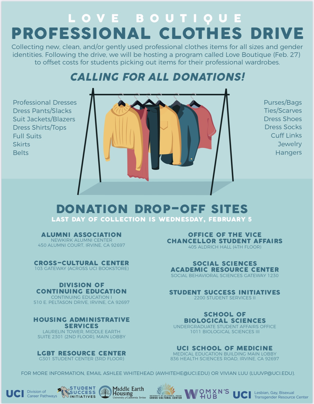 Professional Clothing Drive Flyer