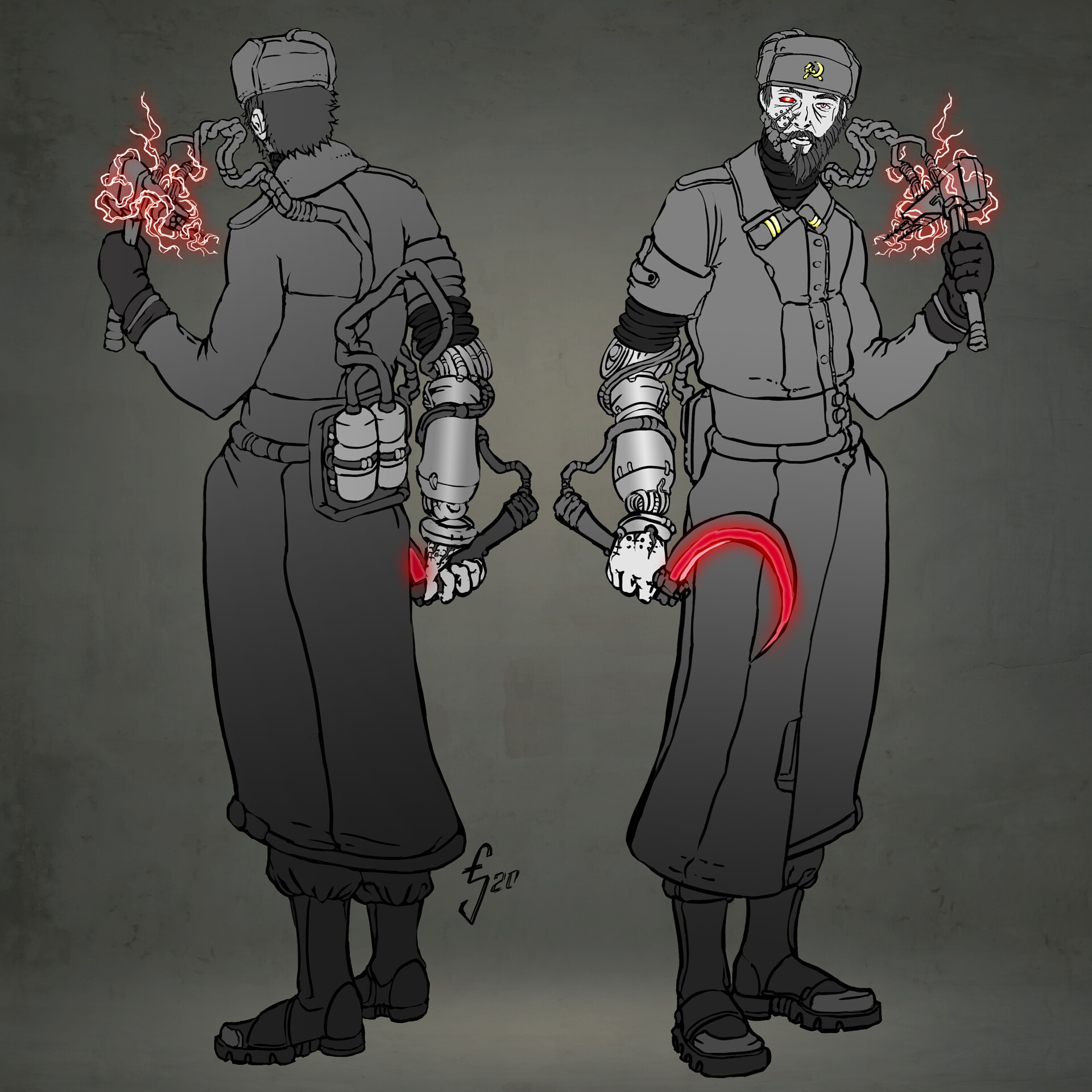Steampunk Soldier Art