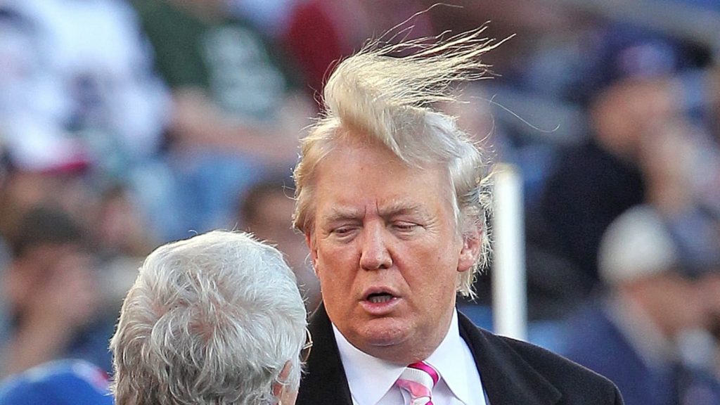 Donald Trump Toupee Blowing