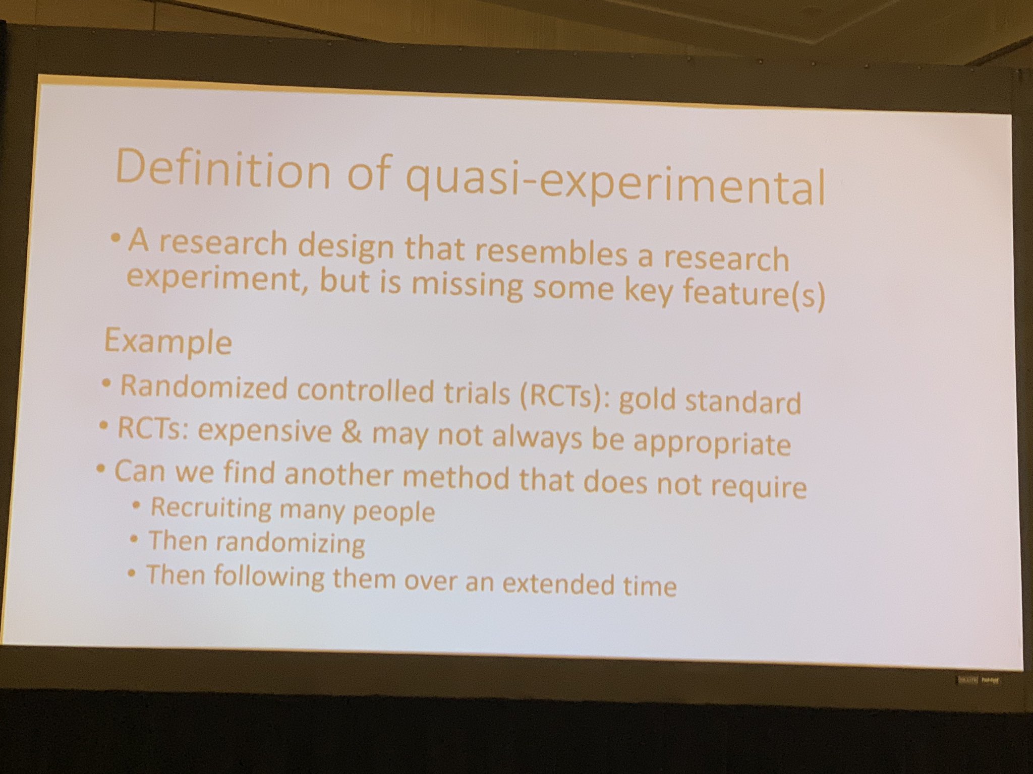 Quasi Experimental Study Design