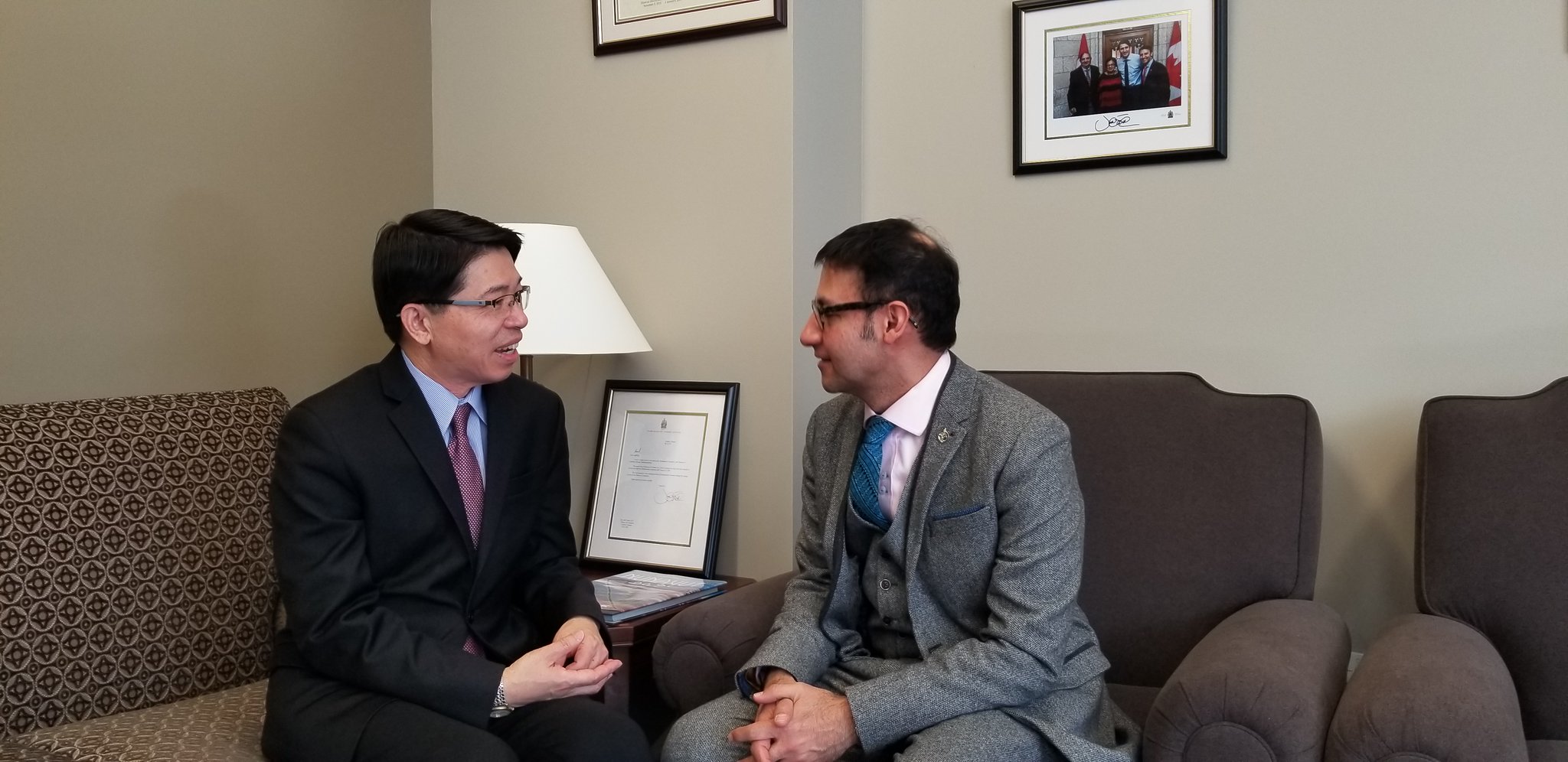 Arif Virani on Twitter: "Thank you to @TaiwanInCanada's Winston Chen, Taiwan's Ambassador to ...