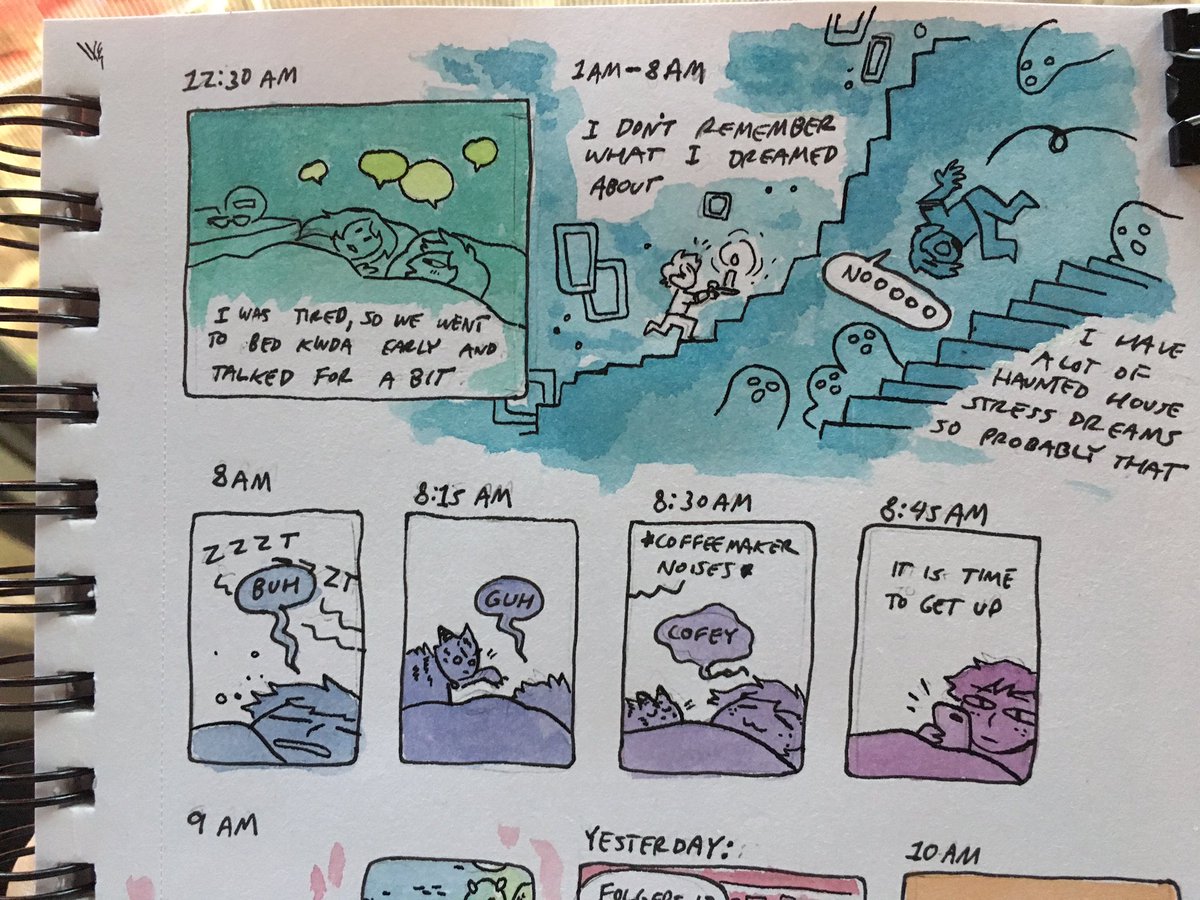 「Hourly comics #hourlycomicday Time is fake I'm doing mine to」Natalie ...