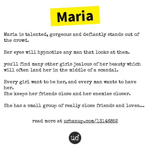 Meaning Of Maria