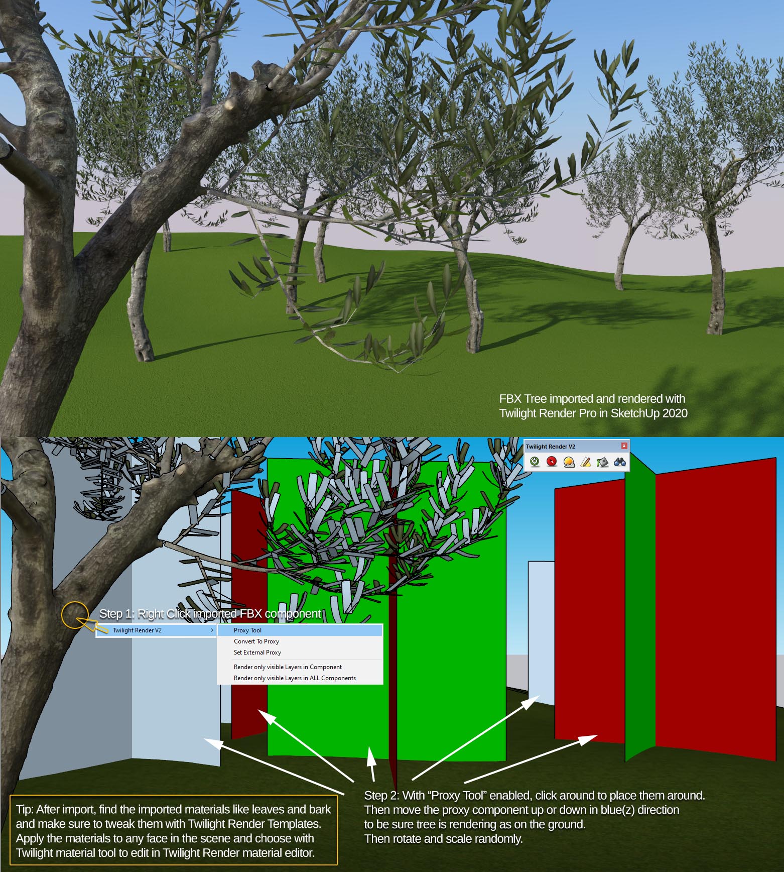 Twilight Render Materials