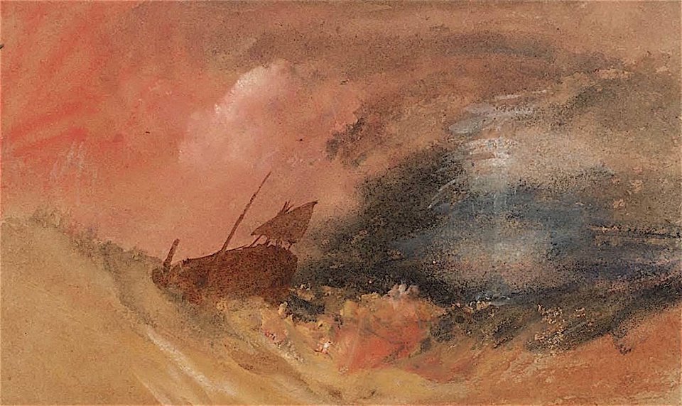 A thread written by @rabihalameddine: "Turner - The Storm - 1840-45 [...]"