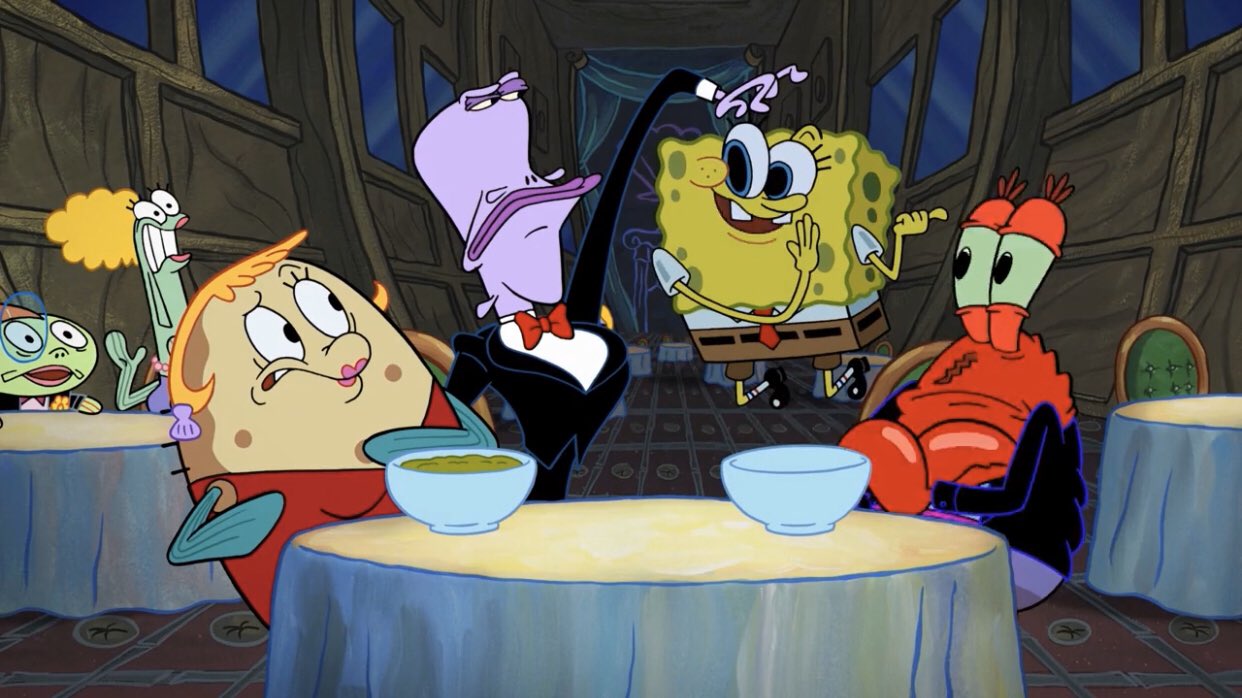 Spongebob Eating Dinner