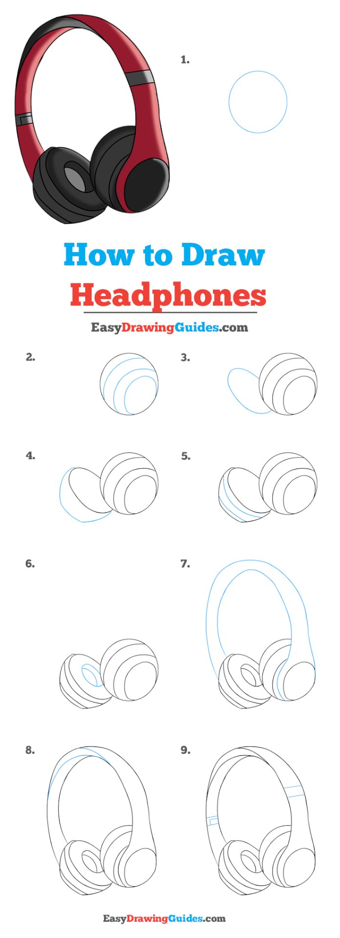 Easy Drawings Of Headphones