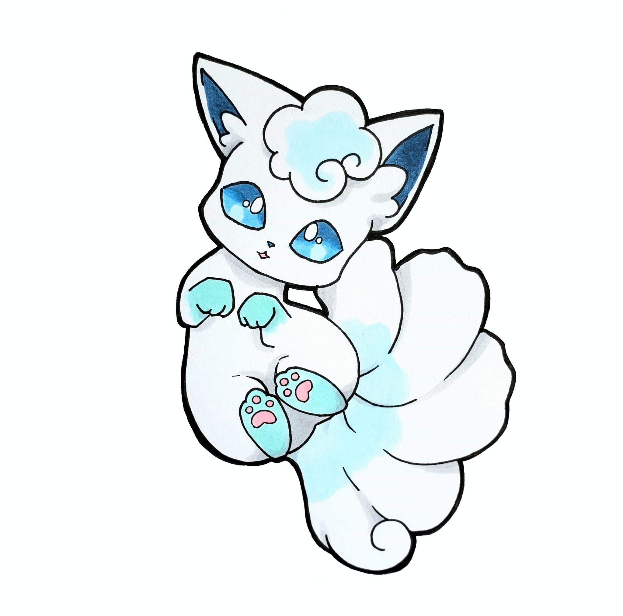Ninetails And Vulpix Chibi