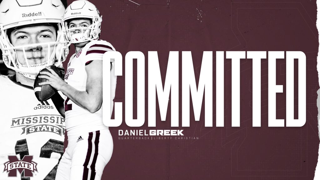 2021 3* QB Daniel Greek Commits To Mississippi State : r/CFB