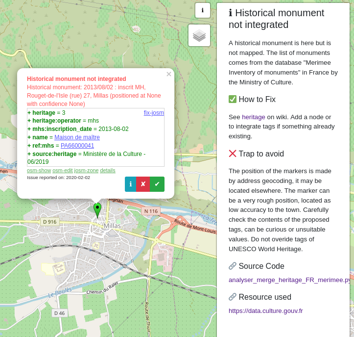 osmose on Twitter: "In line Help panel now available on Osmose-QA with description, how to fix ...