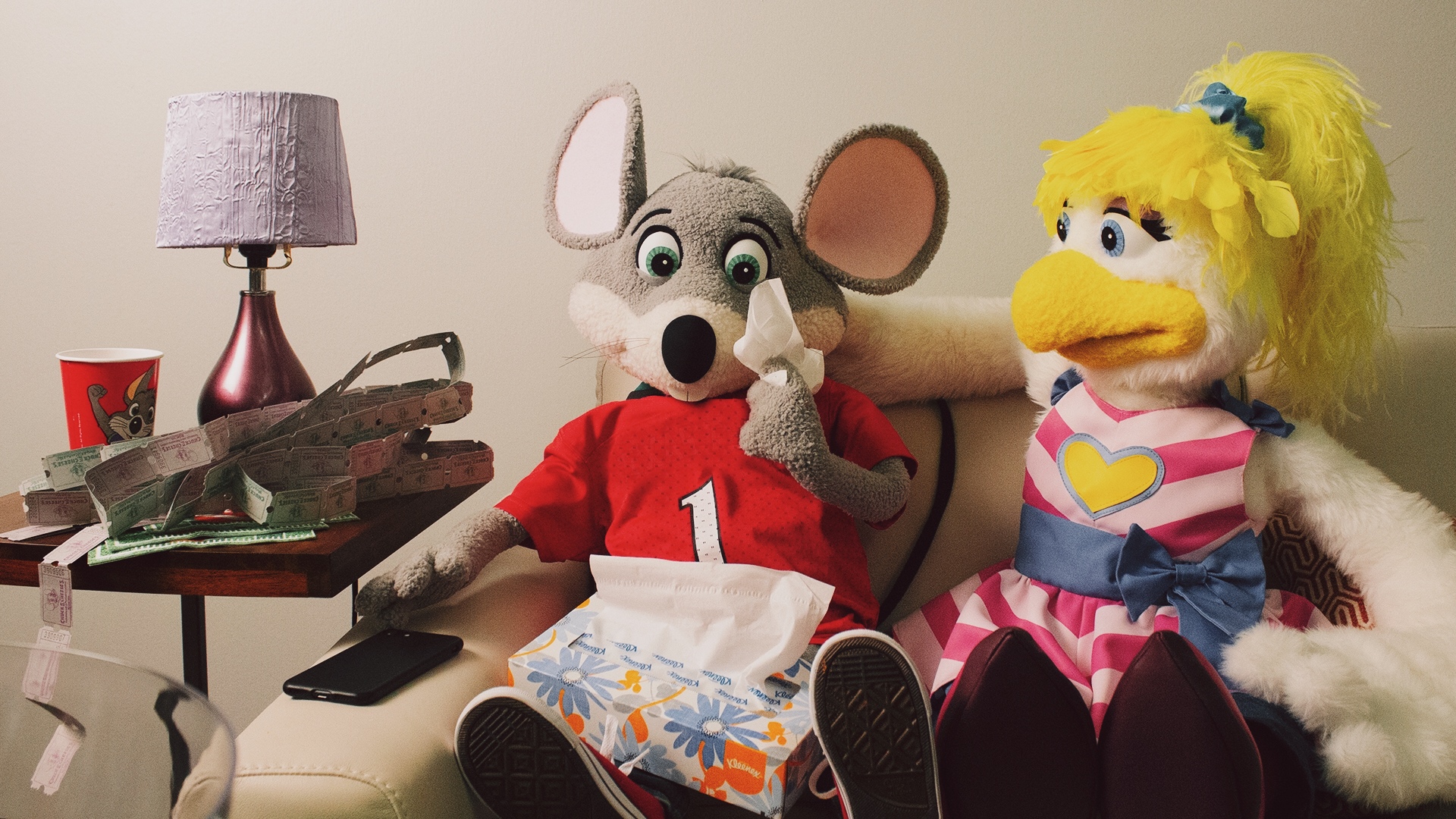 Chuck E Cheese Puppets Farewell, Chuck E. Cheese Animatronic Band