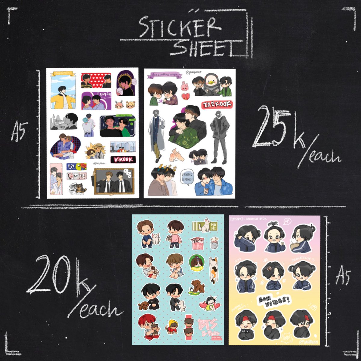 Sticker Sheets & Art Prints 」chaaの漫画