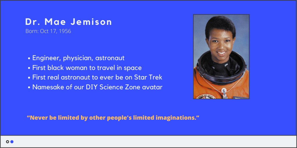 GeekGirlCon 🏳️‍🌈 on Twitter: "Dr. Mae Jemison is an engineer, physician ...