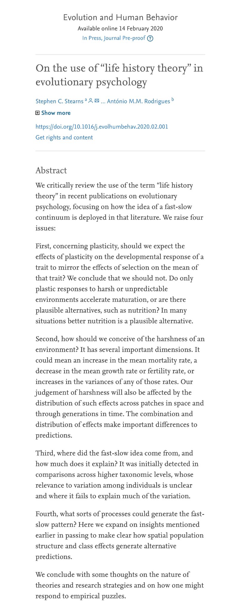 Evolutionary Psychology Theory