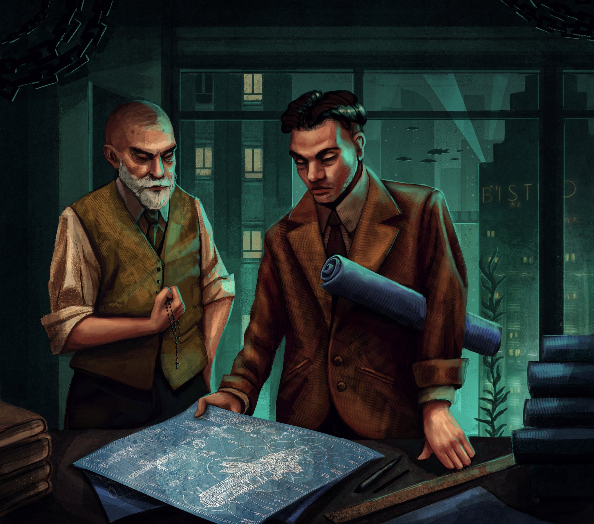 Bioshock Frank Fontaine Fan Art