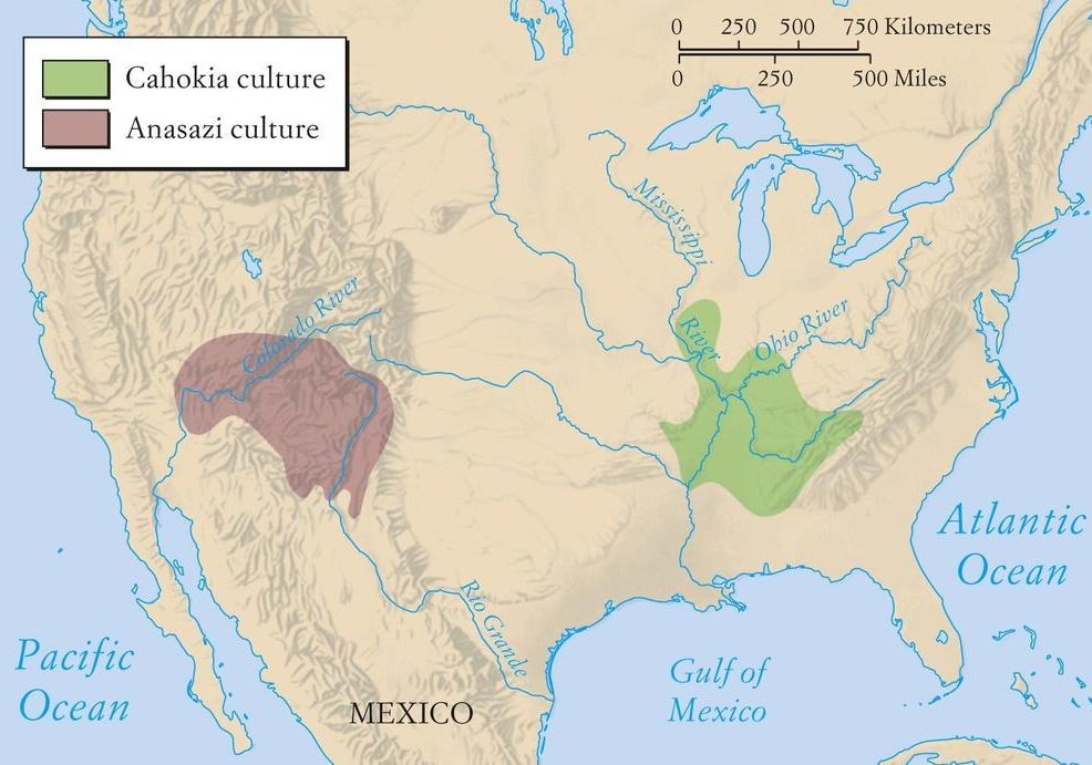 Anasazi Indians Map
