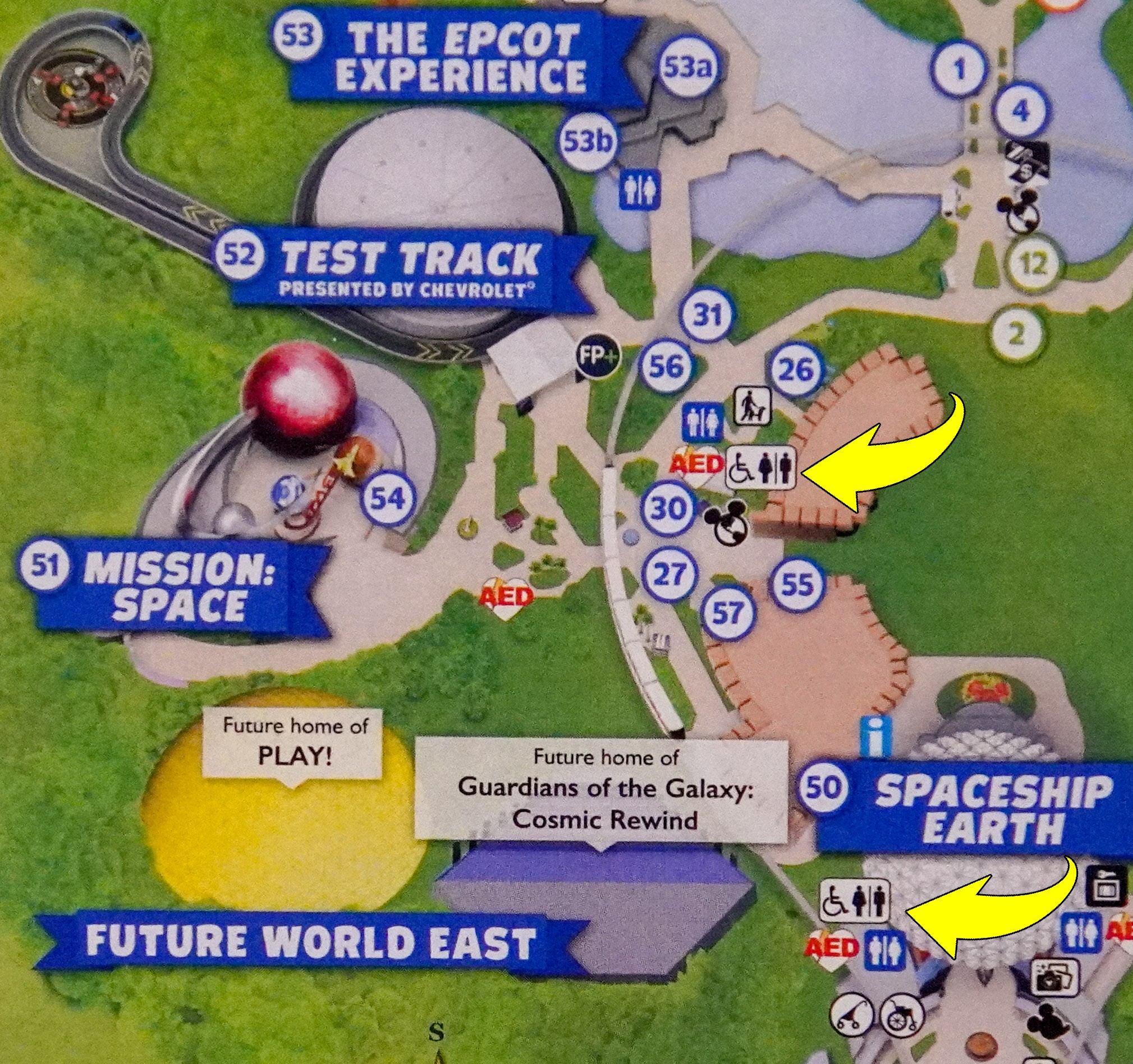 Mission Space Epcot Map