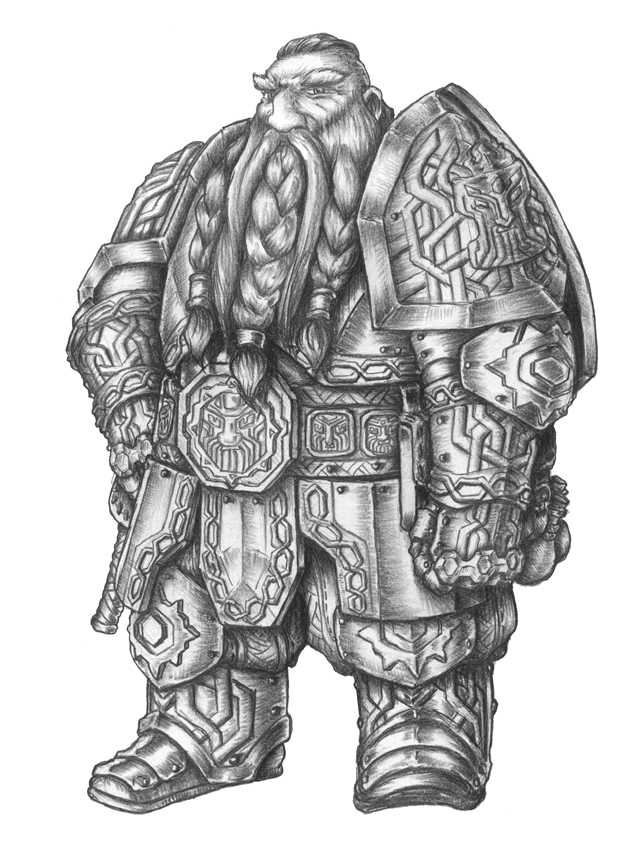 Dwarf Black White