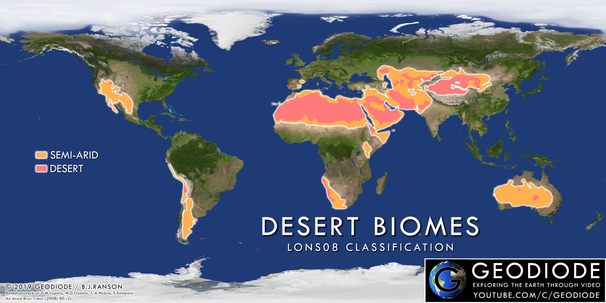 Tropical Grassland Biome Map