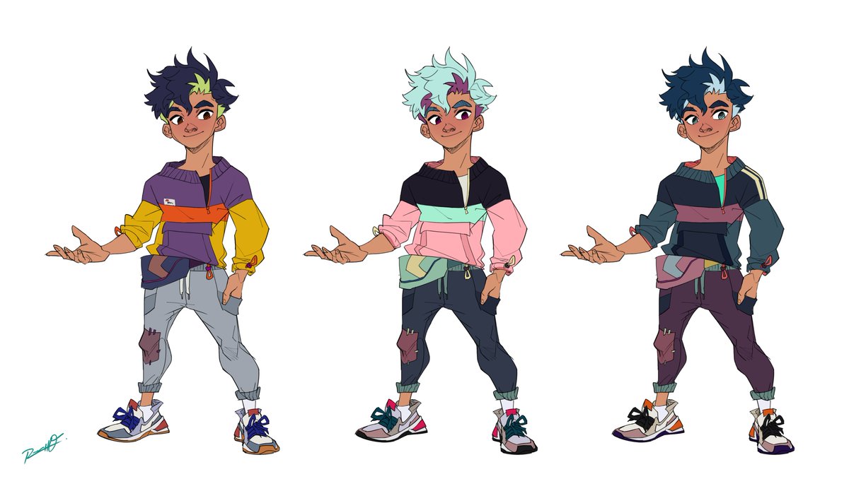 「Isaac's new look! some color options for」|russellのイラスト