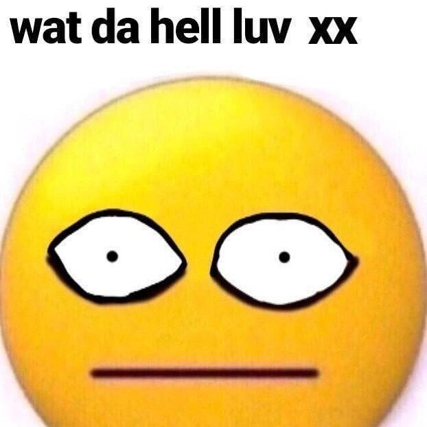 What The Hell Face Emoticon