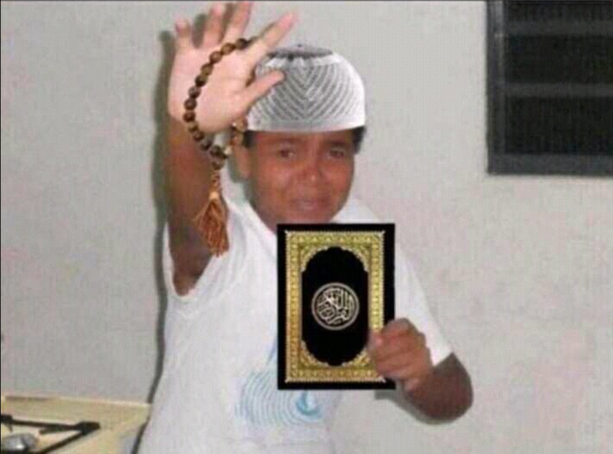 Scared Meme With Cross