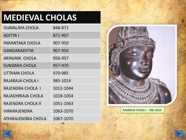 Cholas Dynasty King