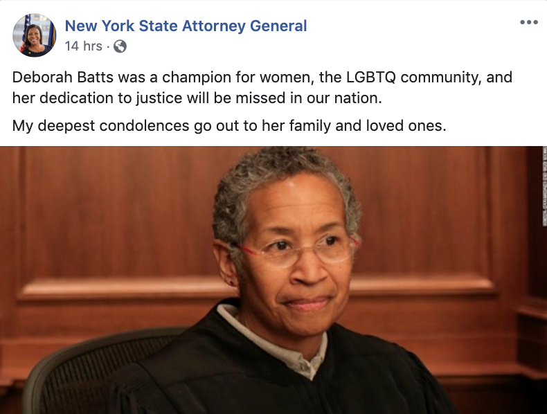 “I'm a mother, I'm an African American. I'm a lesbian.” Deborah Batts ...