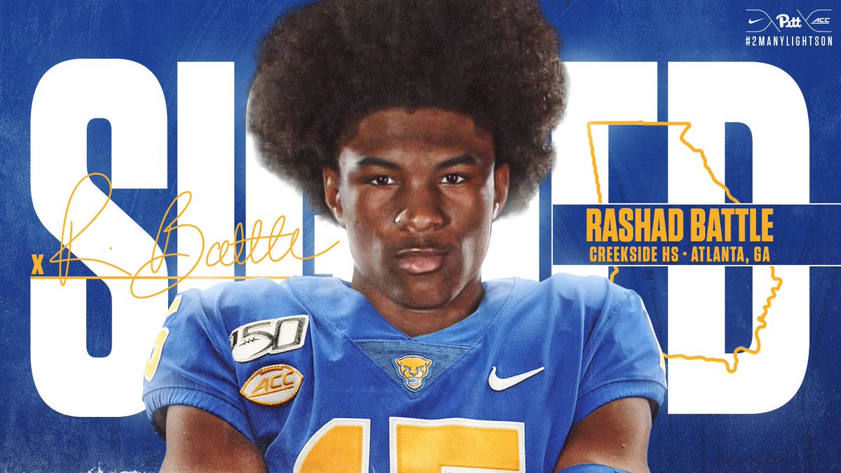 2020 3* CB Rashad Battle commits and signs with Pitt : r/CFB