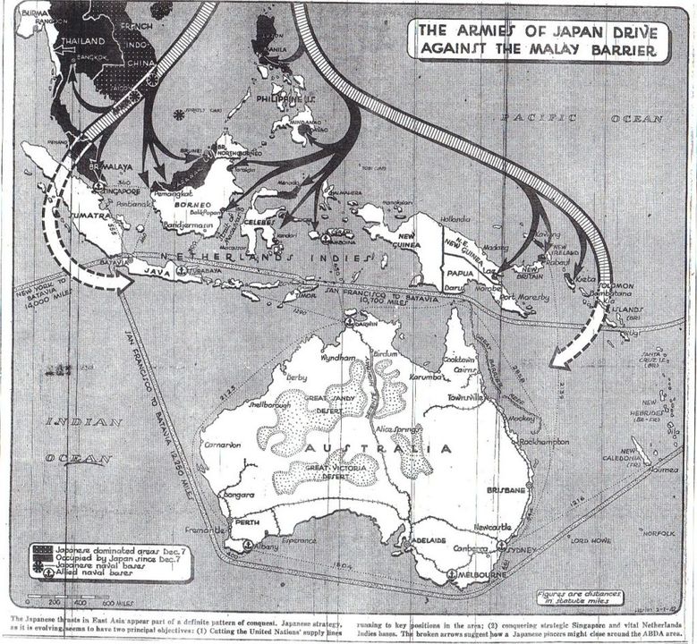 Malay Barrier Ww2 Map