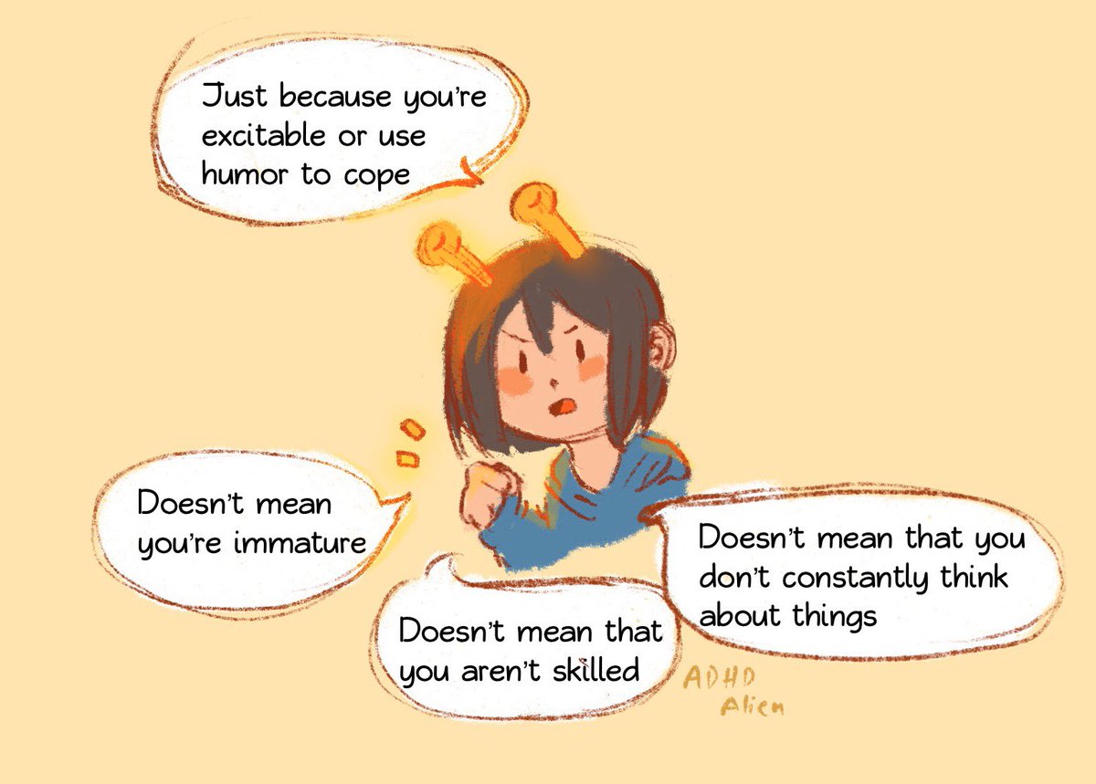 「Just a lil mad 」Pina ADHD Alien Comicの漫画