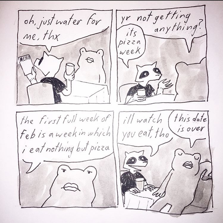 「some comics from pizza weeks long past 」|alex krokusの漫画