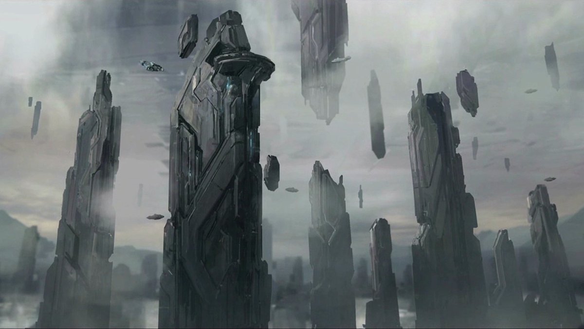 What’s the purpose of those floating pillars on Shield Worlds? : r ...